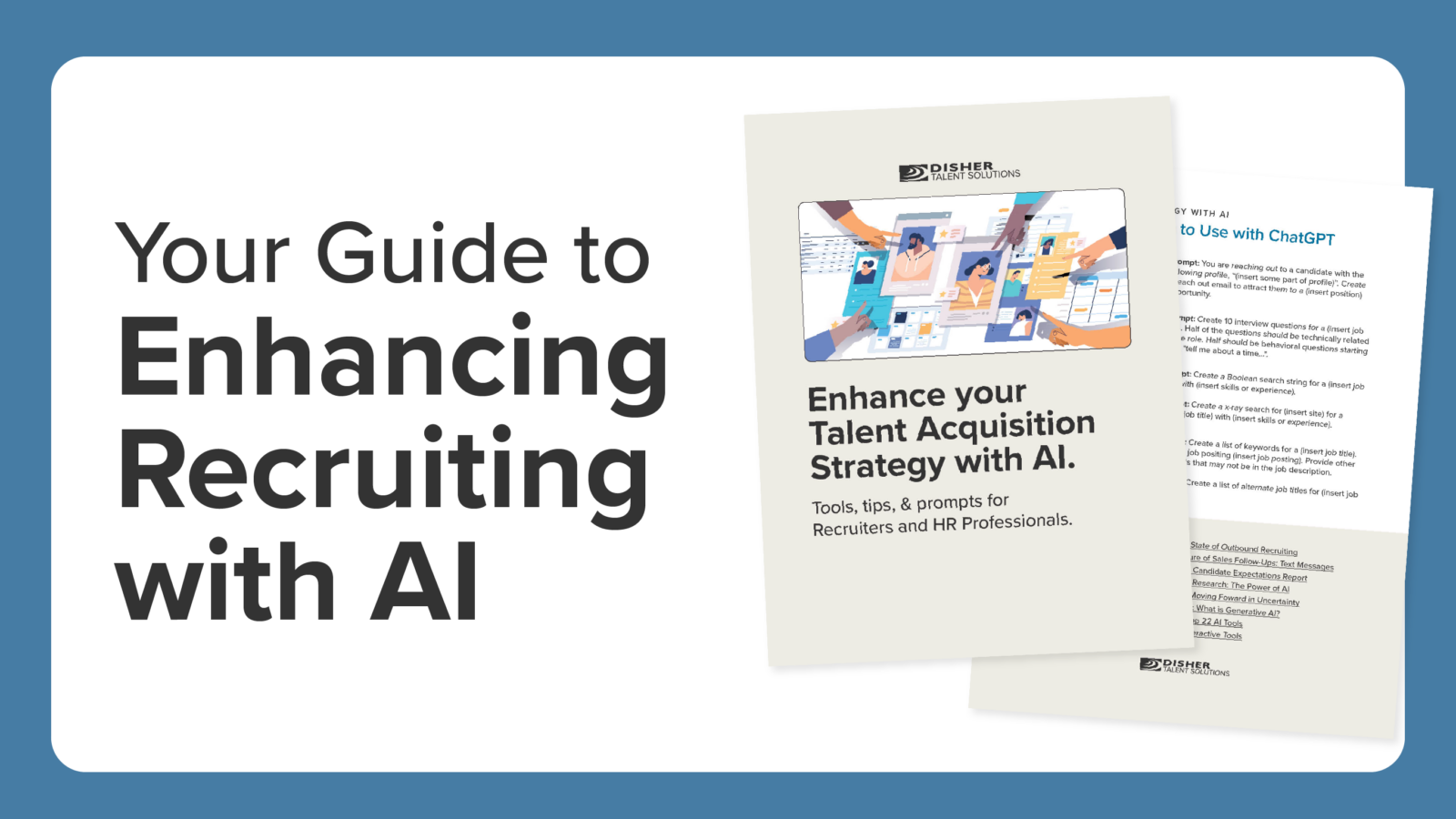 Enhance your Talent Acquisition Strategy with AI. | DISHER Talent Solutions